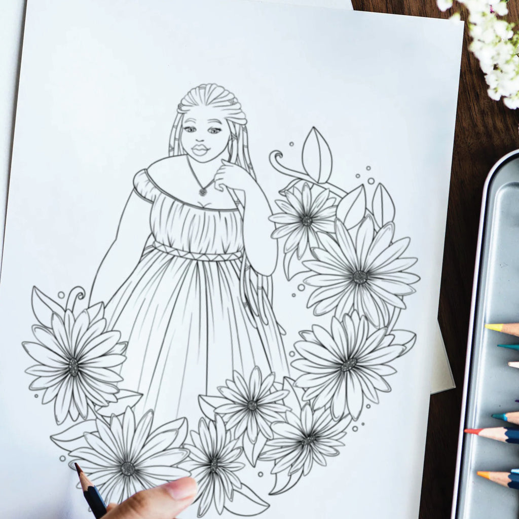 black girl magic coloring pages